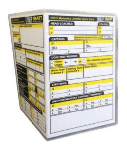 RefSmart Rewritable Lacrosse Information Card - True Officials