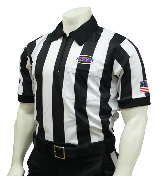 KY-FBS117M - Smitty 2" Stripe Performance Mesh Short Sleeve Shirt ...